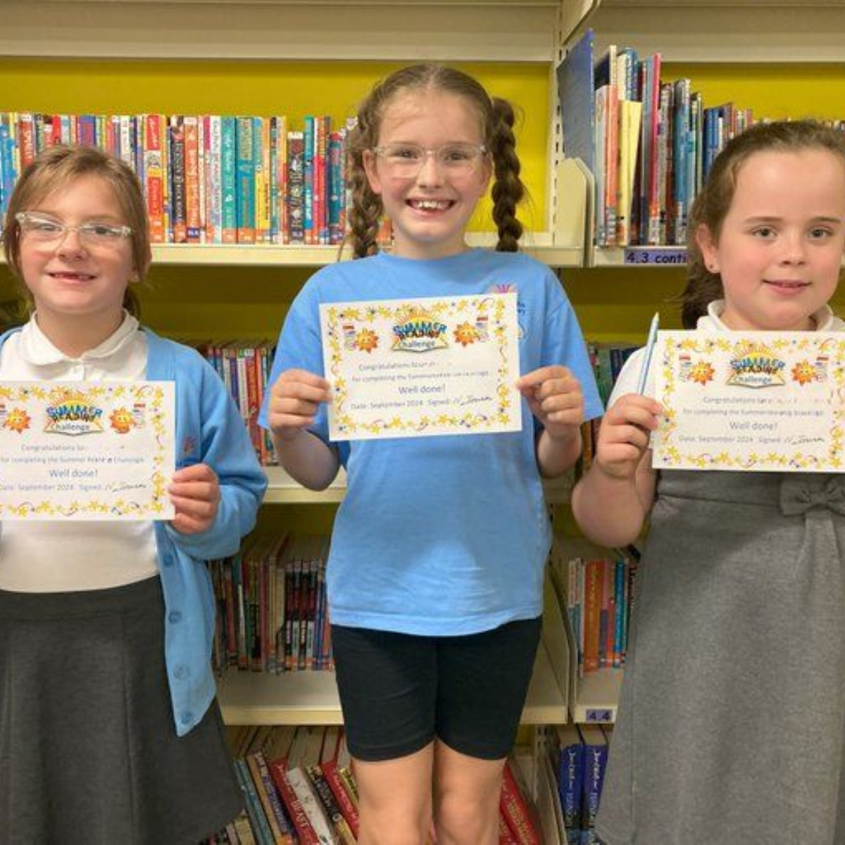 Seaside Primary School - Summer Reading Challenge Winners